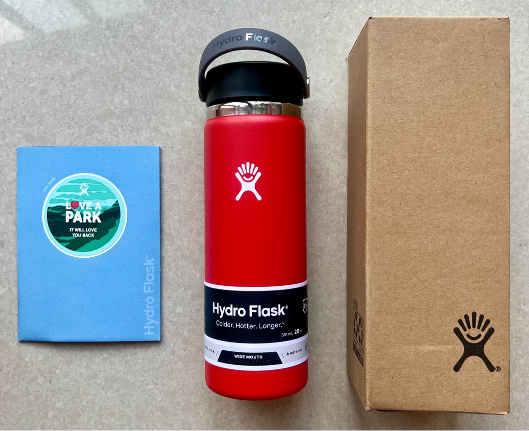 New & Authentic - HYDRO FLASK Wide Mouth Insulated Water Bottle 20oz ...