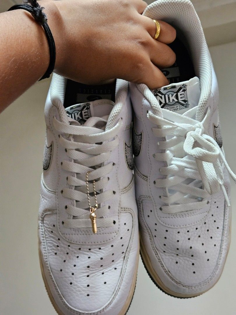 Nike Air Force 1 07 LX Classic AF1 Hip Hop 50th Anniversary White Gray ...