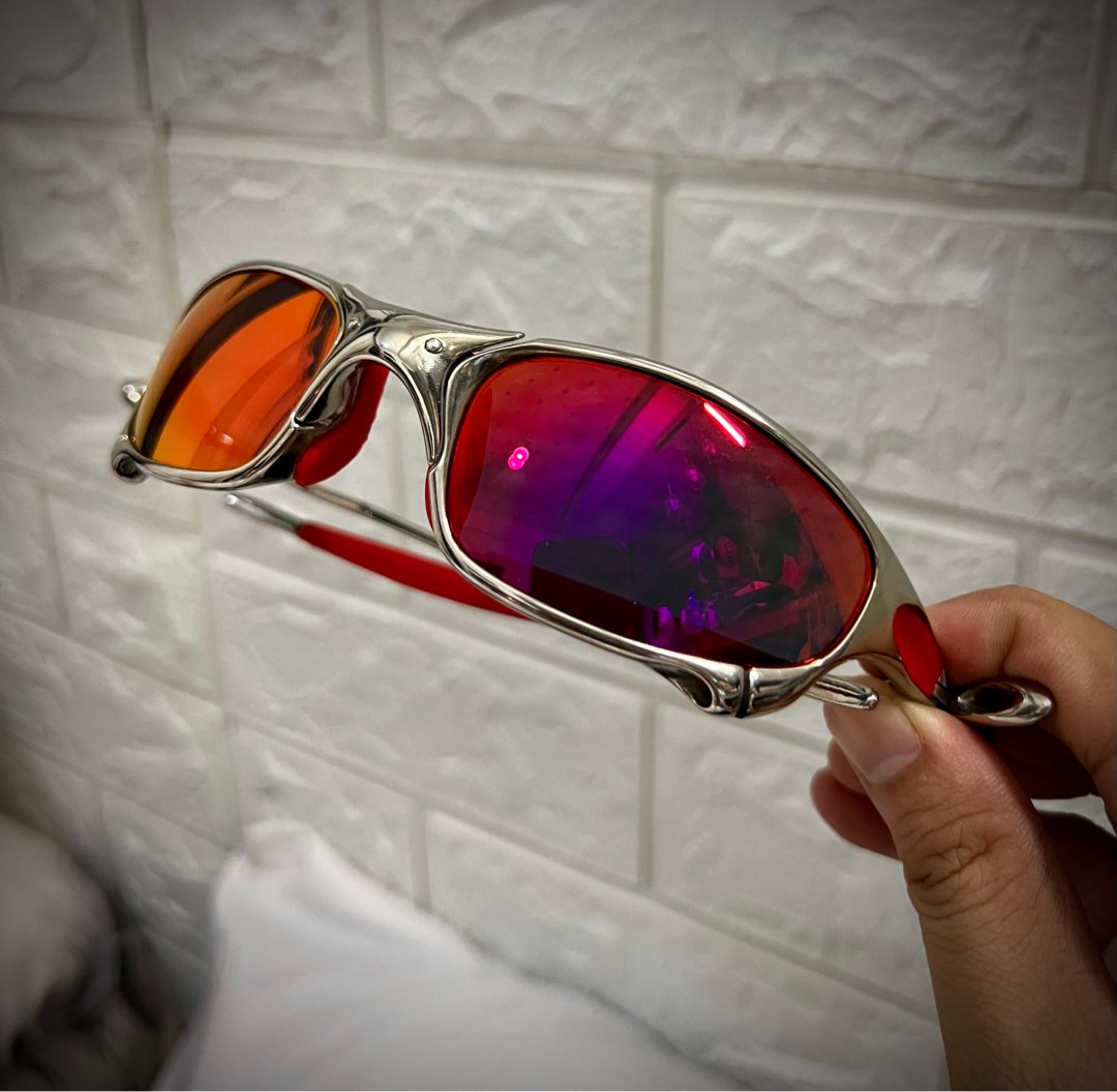 Oakley Juliet Polished ruby lens, Men's Fashion, Watches & Accessories ...