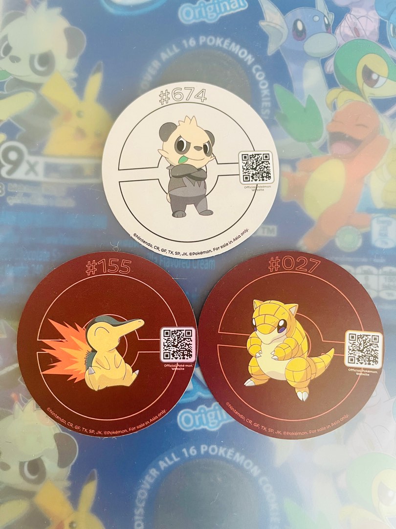 Oreo Pokemon Circular Cards, Hobbies & Toys, Toys & Games on Carousell