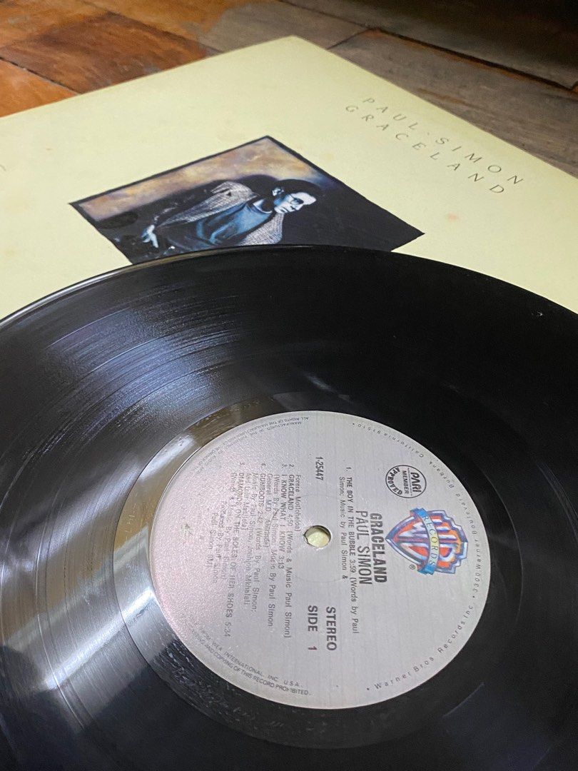 PAUL SIMON - GRACELAND - ORIGINAL Philippine Vinyl Plaka RECORD ALBUM ...