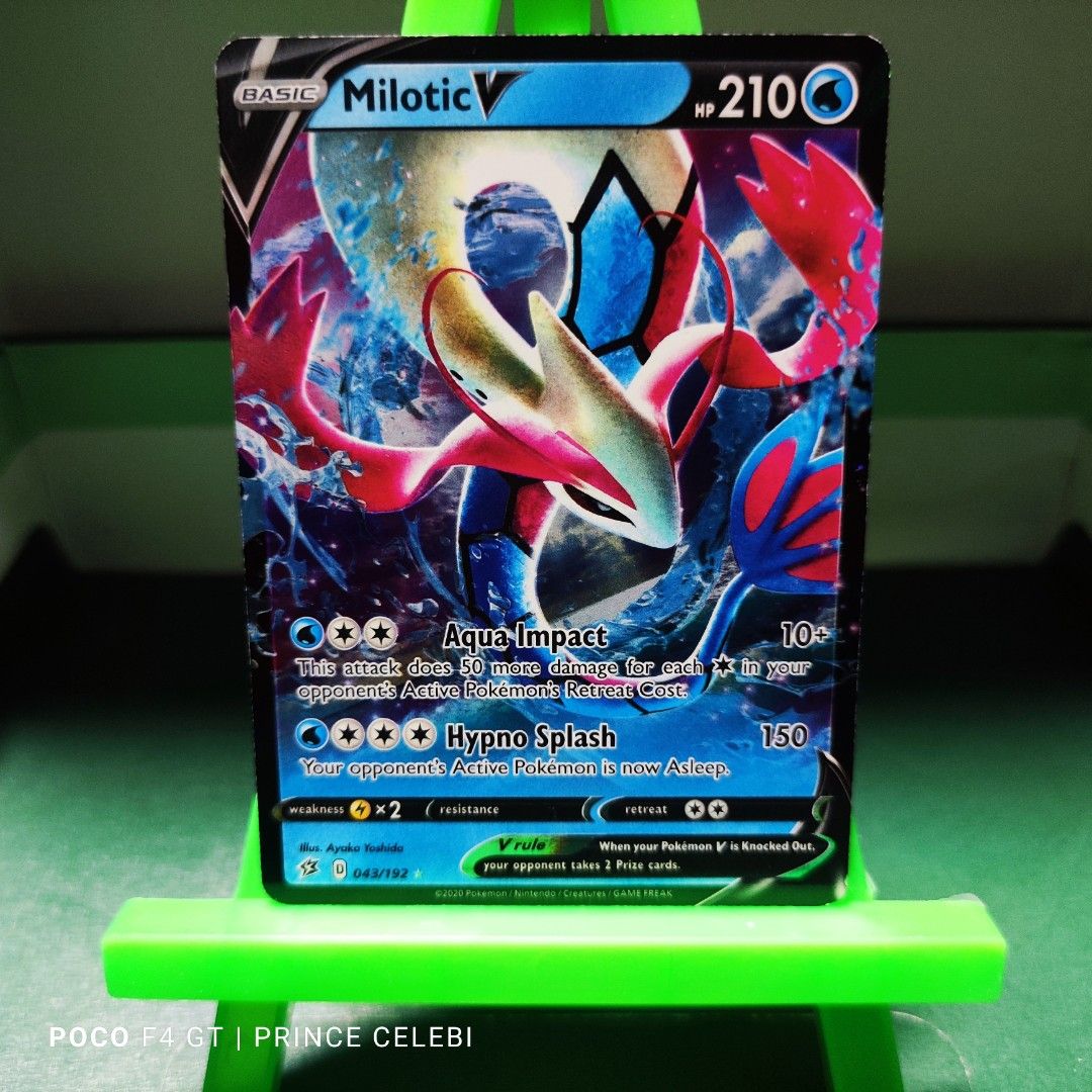 Pokemon TCG - Milotic V, Hobbies & Toys, Toys & Games on Carousell