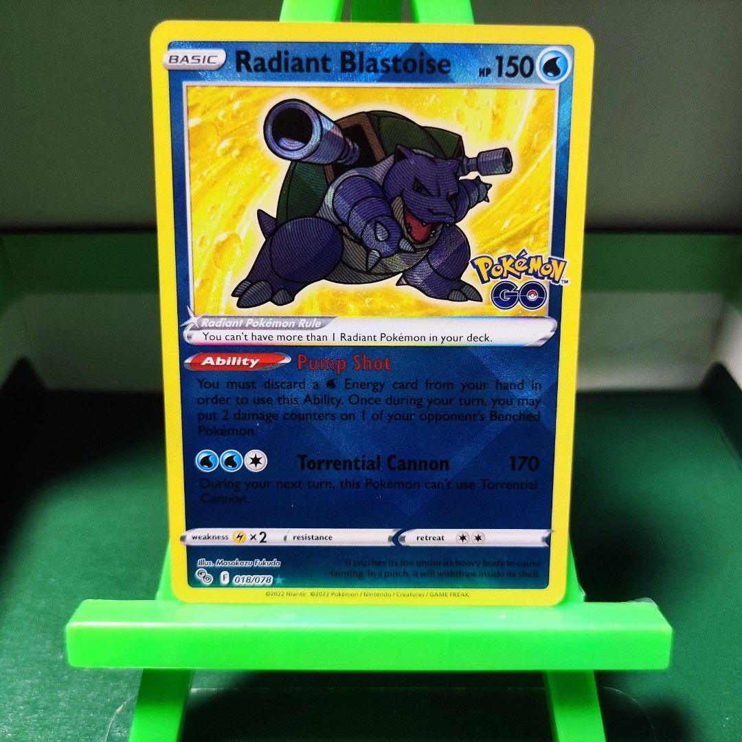 Pokemon TCG - Radiant Blastoise, Hobbies & Toys, Toys & Games on Carousell