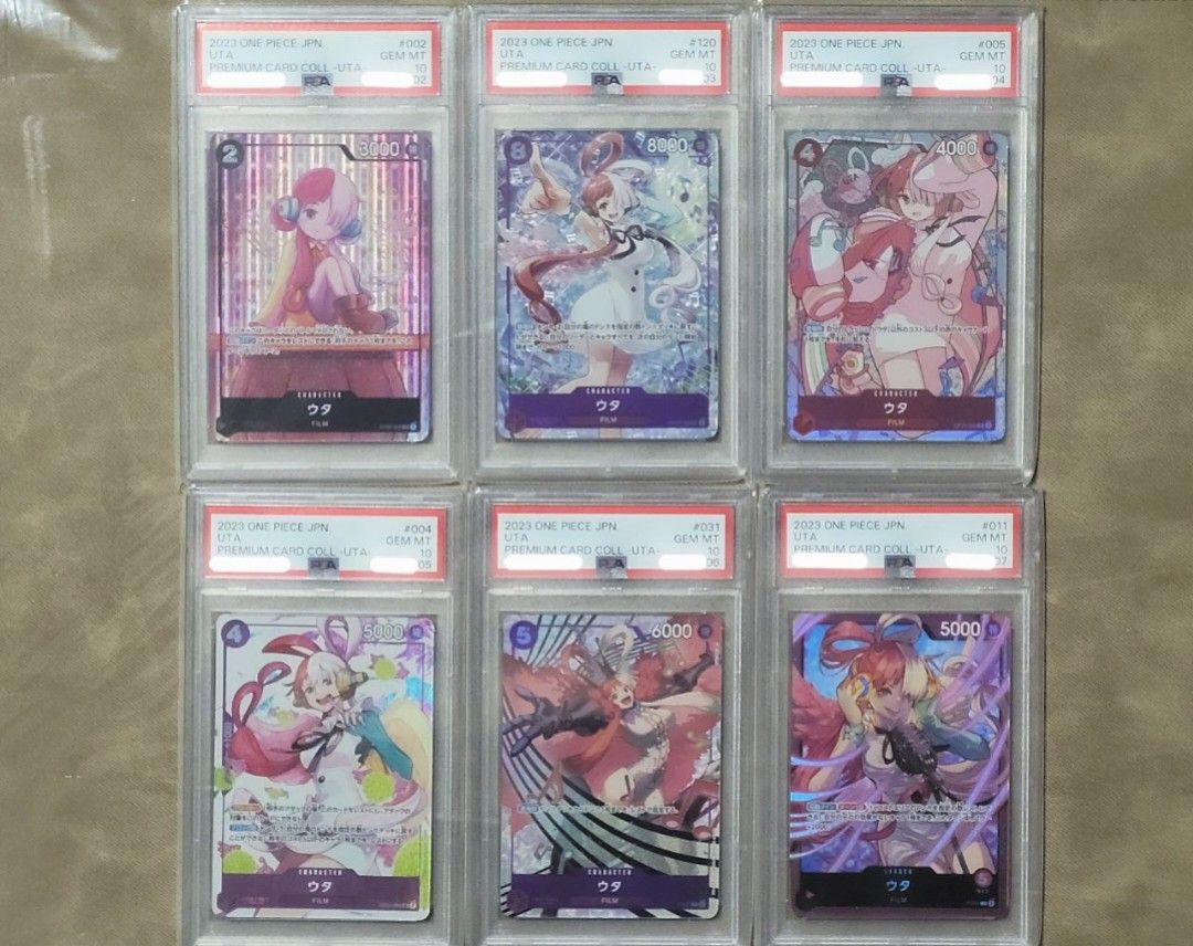 PSA 10 Uta Collection Sequential Cert One Piece Card Game, Hobbies ...