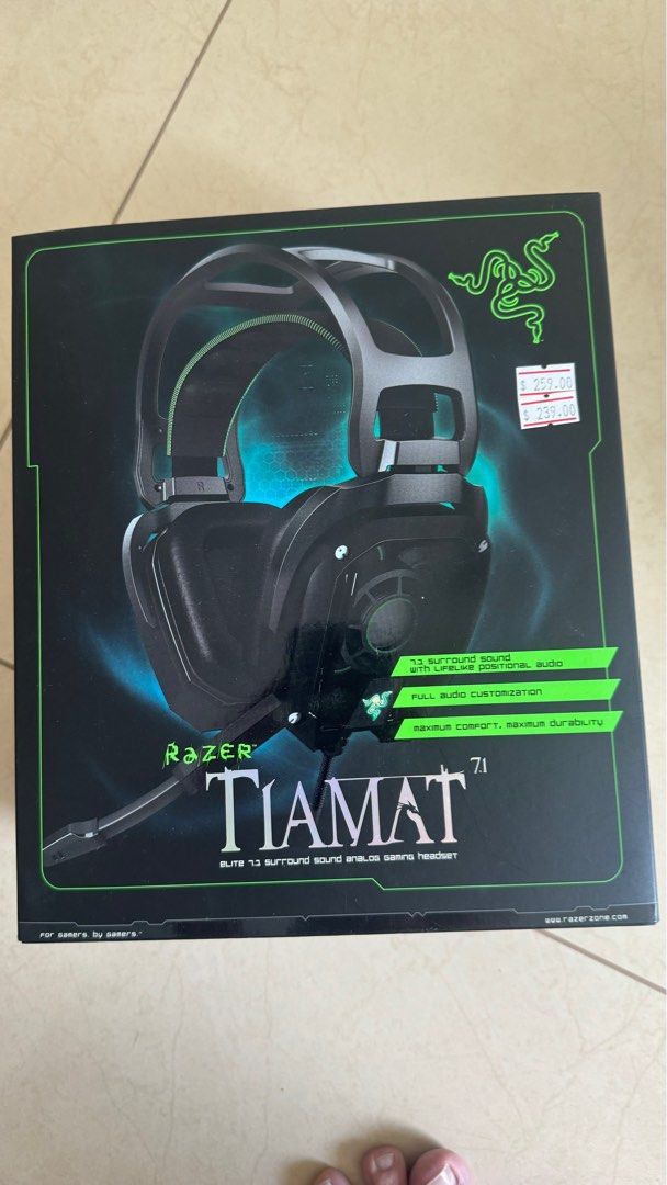 Razer Tiamat 7.1 gaming earphones, Audio, Headphones & Headsets on ...