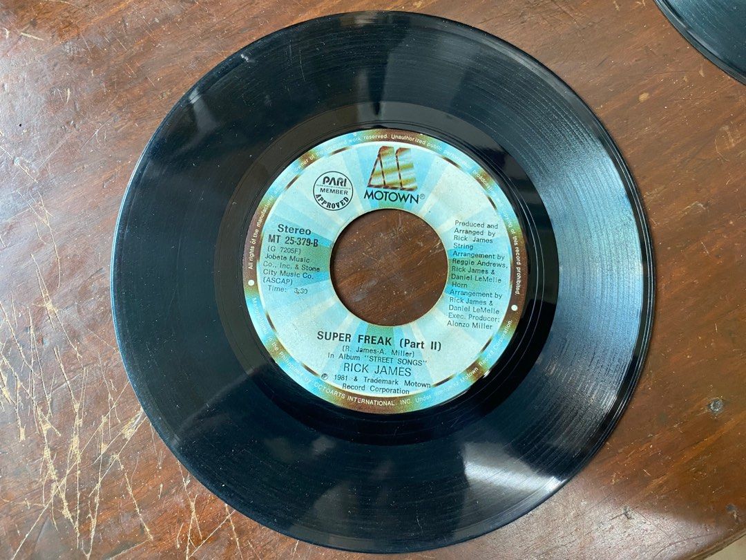 Rick James - Super Freak Part I & II - Philippine Original Vinyl Plaka 45 Rpm - used, Hobbies ...