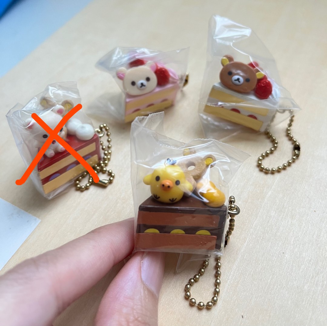 Rilakkuma and Friends Cake Slice Series Keychains, Hobbies & Toys, Toys ...