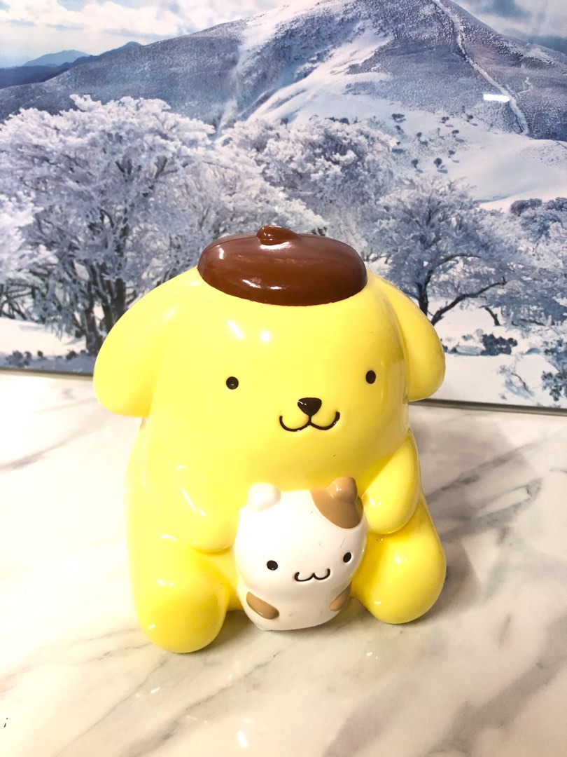 Sanrio Pompompurin Piggybank, Hobbies & Toys, Collectibles ...