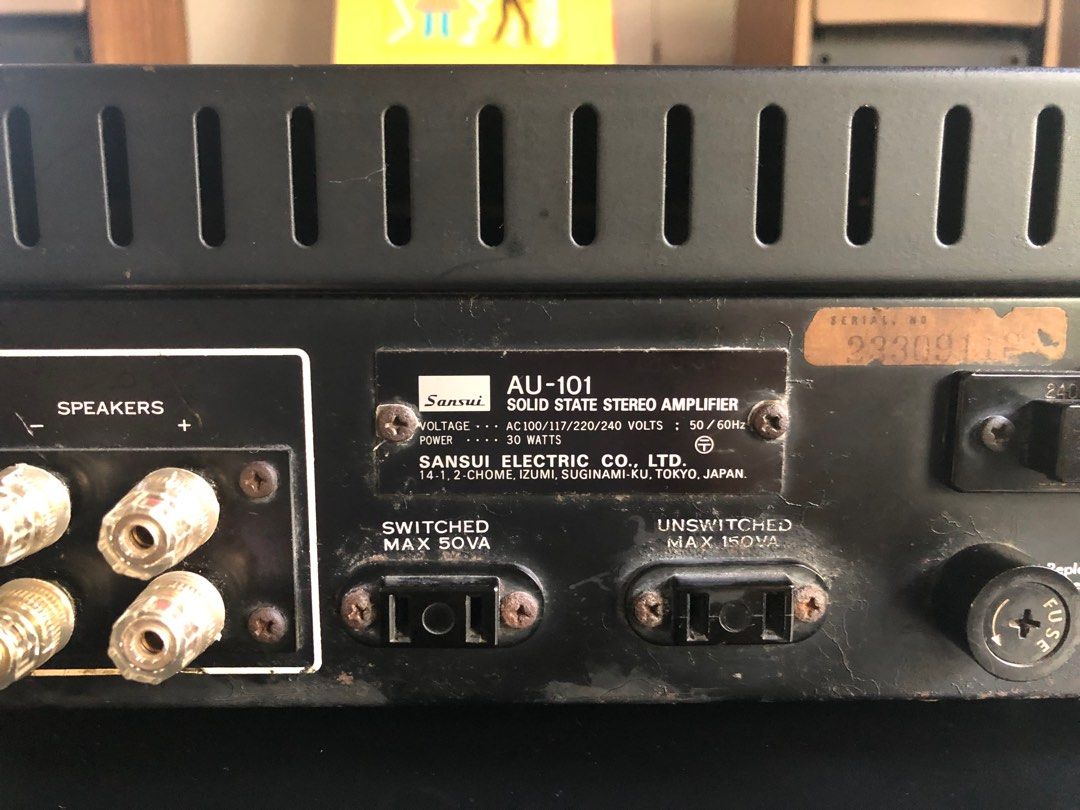 Sansui AU-101 Solid State Stereo Amplifier, Audio, Soundbars, Speakers ...