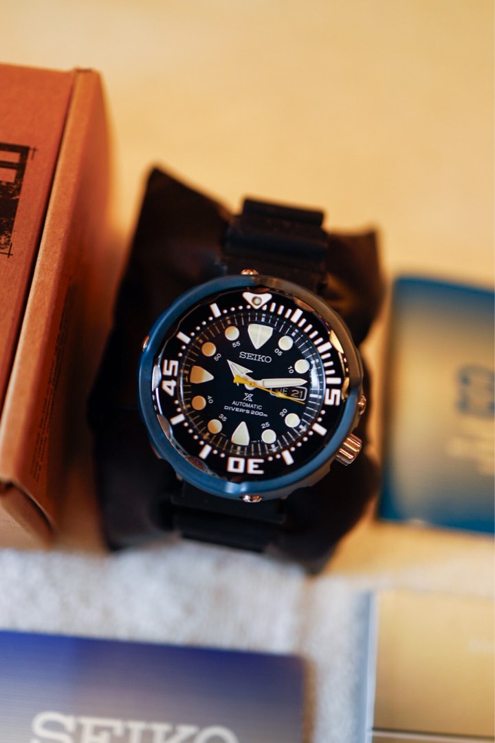 Seiko Baby Tuna Limited Edition Blue Color, Men's Fashion, Watches ...