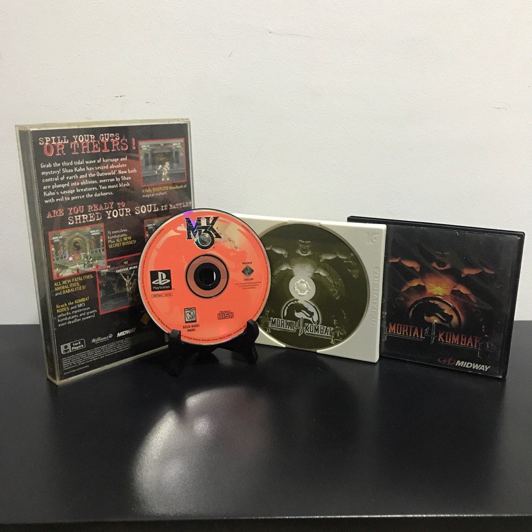 Sony Playstation Mortal Kombat 3 Rare 1995 Long Box Edition Original ...