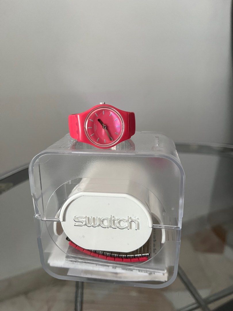Swatch Pink Summer Kids, Luxury, Watches on Carousell