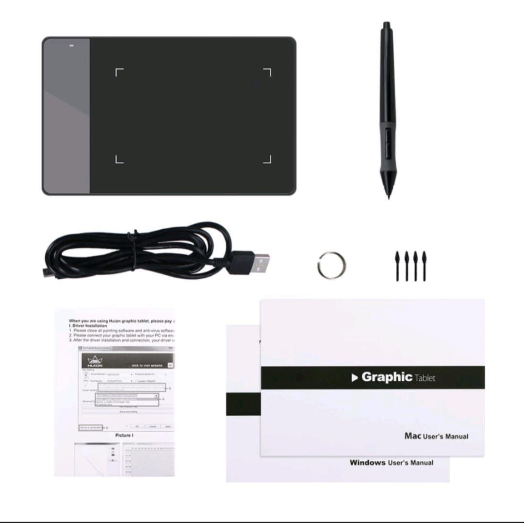 Tablet + Stylus Pen Computer Drawing Set | Computer PC Desktop Laptop ...