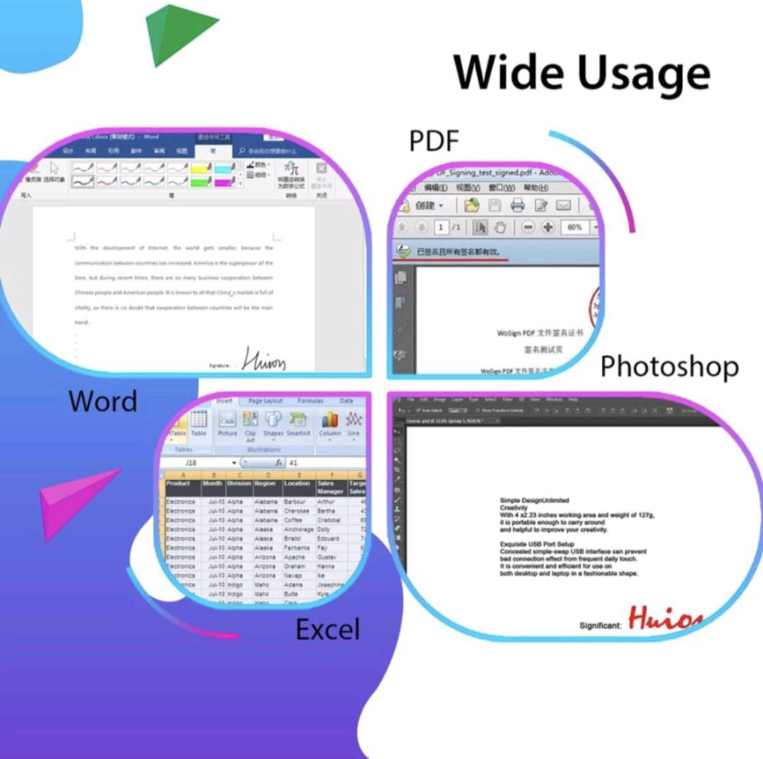 Tablet + Stylus Pen Computer Drawing Set | Computer PC Desktop Laptop ...