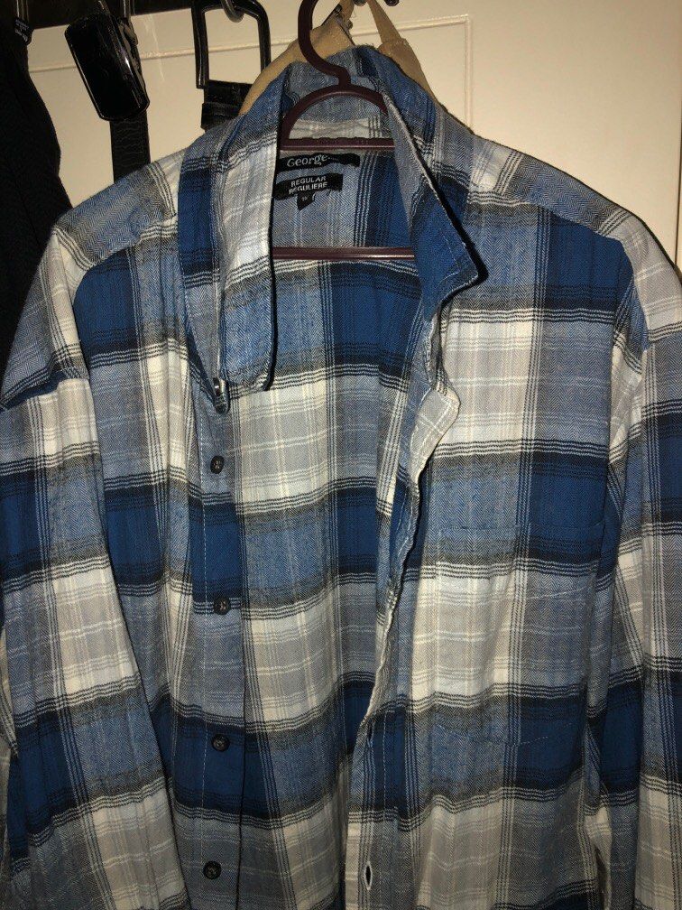 Three coloured Flannels, Men's Fashion, Tops & Sets, Formal Shirts on ...
