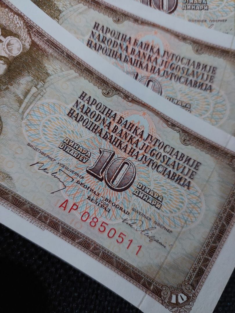 uang kertas kuno yugoslavia 10 dinara 5 lembar, Antik, Uang Lama di ...