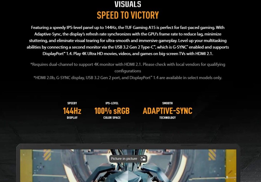 (U.P $2000) Asus Gaming TUF A15 AMD Ryzen 7 4800H|NVIDIA RTX 3050|16GB ...