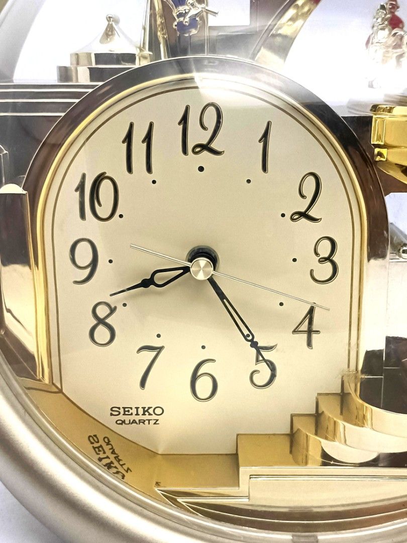 Vintage Rare Seiko Quartz Mantle Clock Carousel of Dreams, Furniture ...