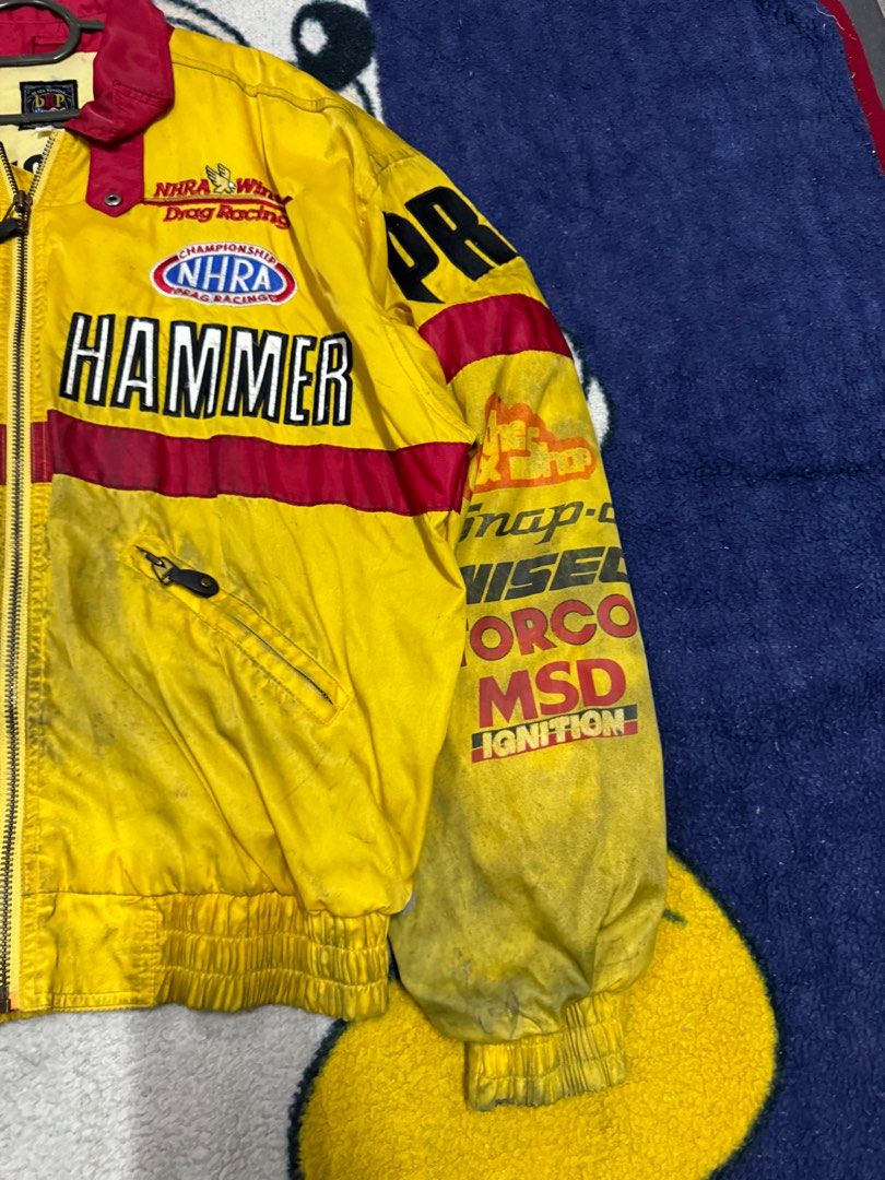 Vintage Yellow Corn Drag Racing Jacket, Sports Equipment, Other Sports ...