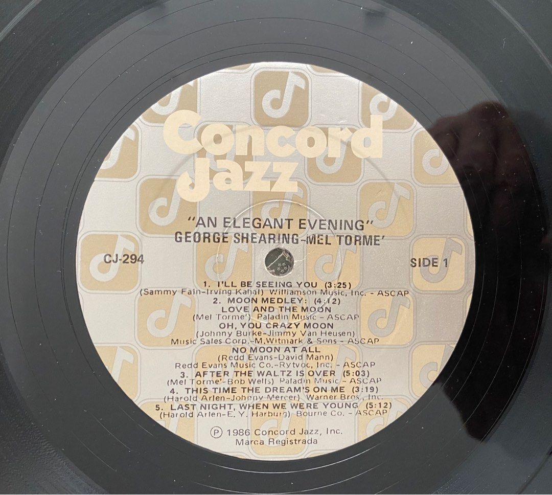 Vinyl / LP: jazz, piano, AUDIOPHILE- George Shearing Mel Torme An ...