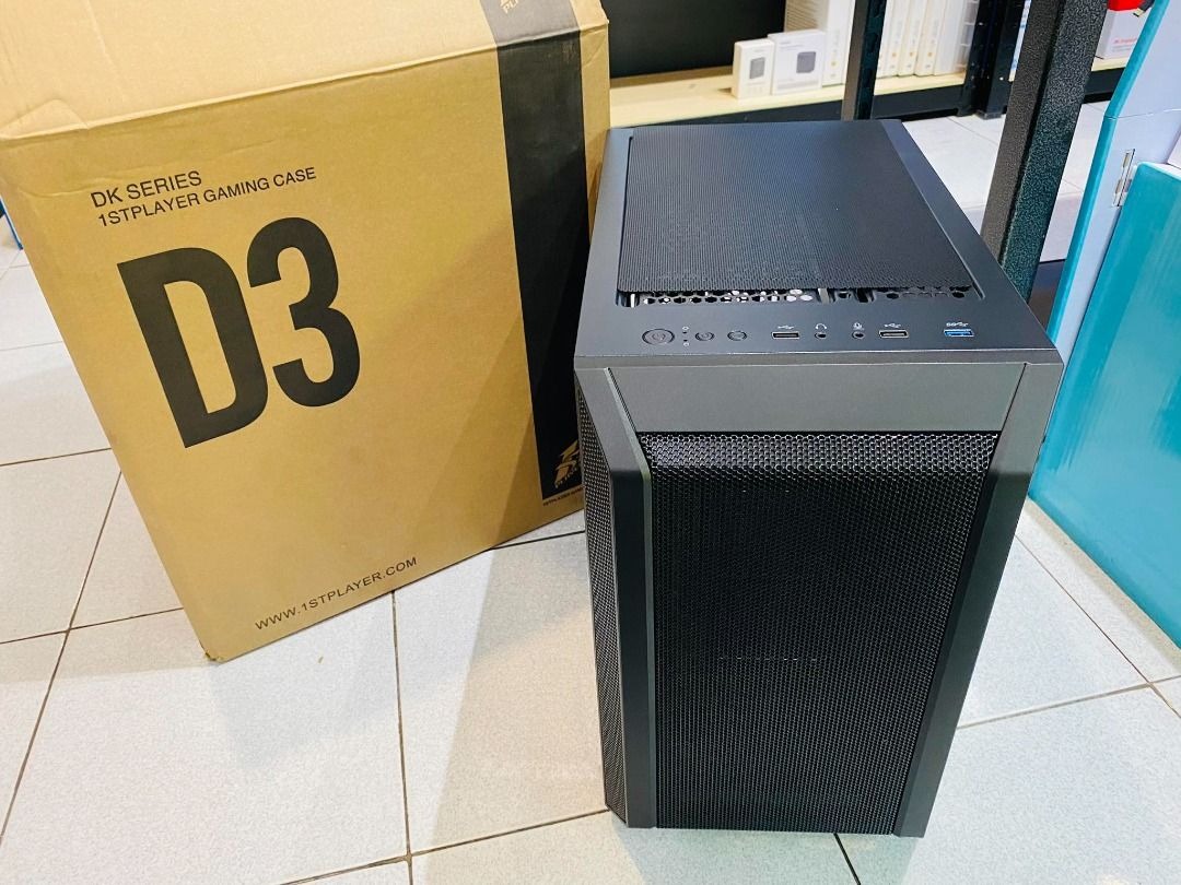 1STPLAYER Dark Knight DK-D3 M-ATX |Mesh Mid Tower Gaming Case Tempered ...
