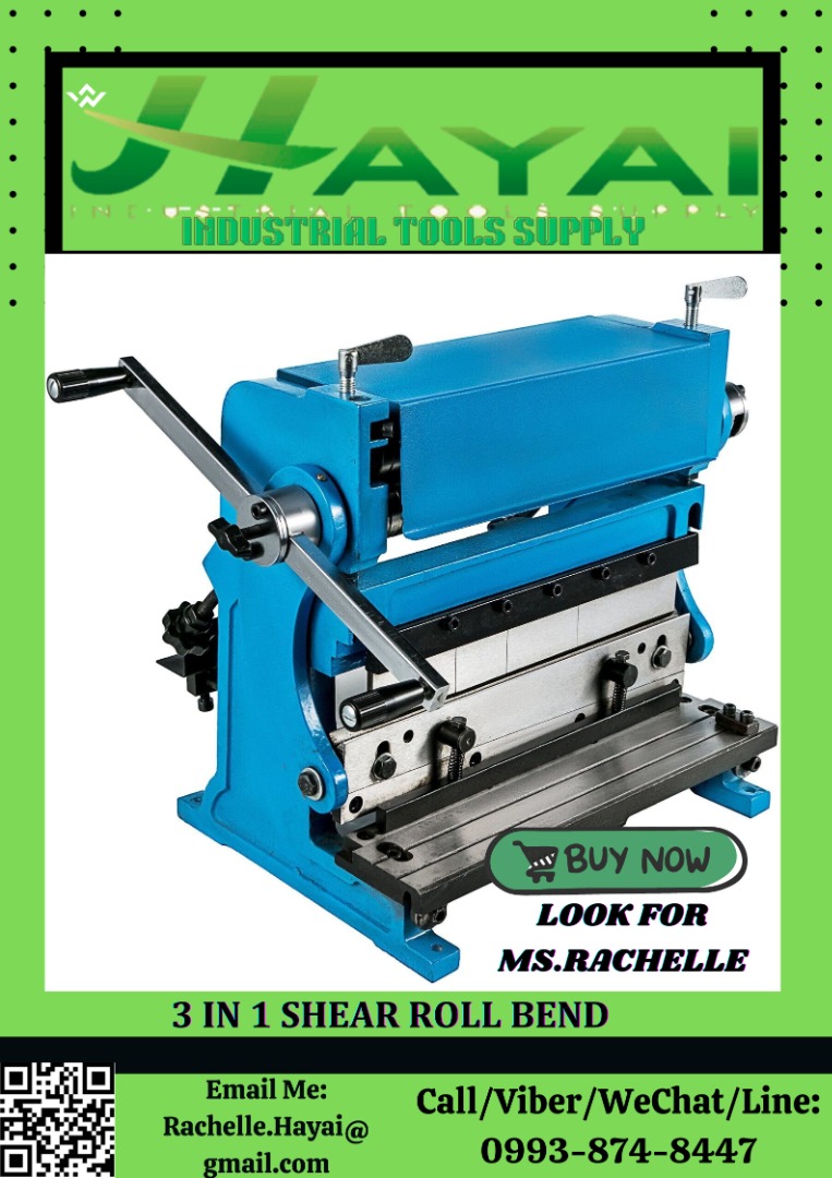 3 IN 1 SHEAR ROLL BEND, Commercial & Industrial, Industrial Equipment ...