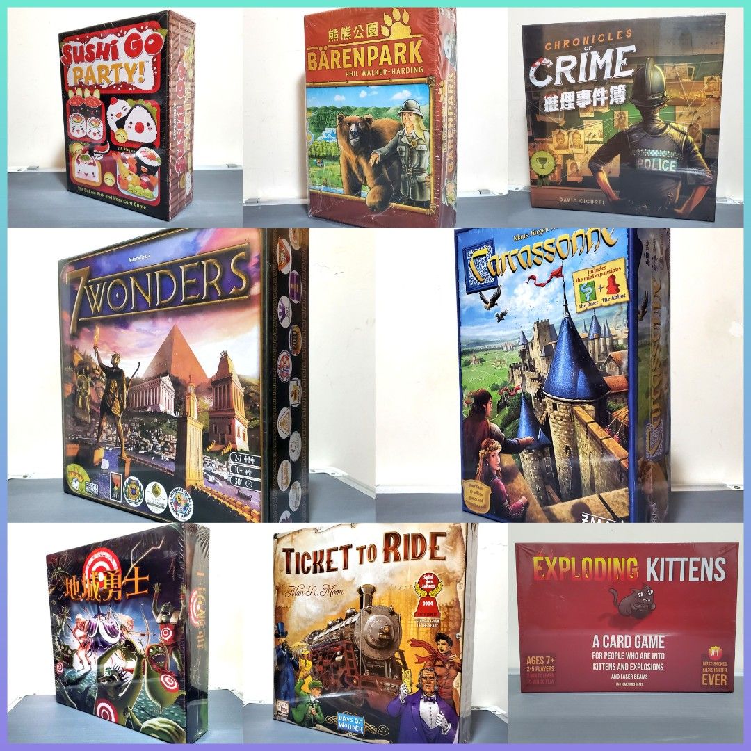 三月本店桌遊清單 (全新現貨) 熱門桌遊 Boradgame Full List Party Game Card Game and More ...