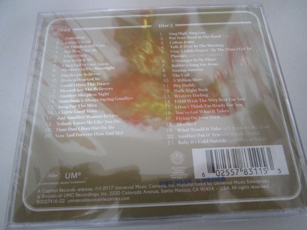 [全新未開封] Anne Murray – The Ultimate Collection 2CD 最佳精選, 興趣及遊戲, 音樂、樂器 ...