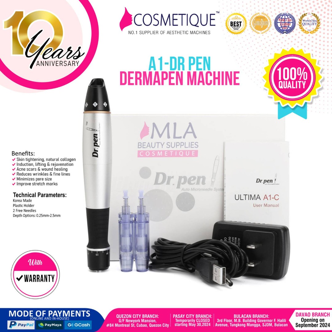 A1 DR. PEN Dermapen Machine, Beauty & Personal Care, Face, Face Care on ...