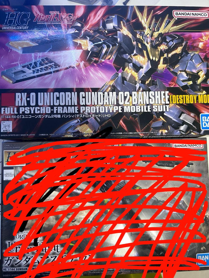 Unicorn Banshee Gundam, Hobbies & Toys, Toys & Games on Carousell