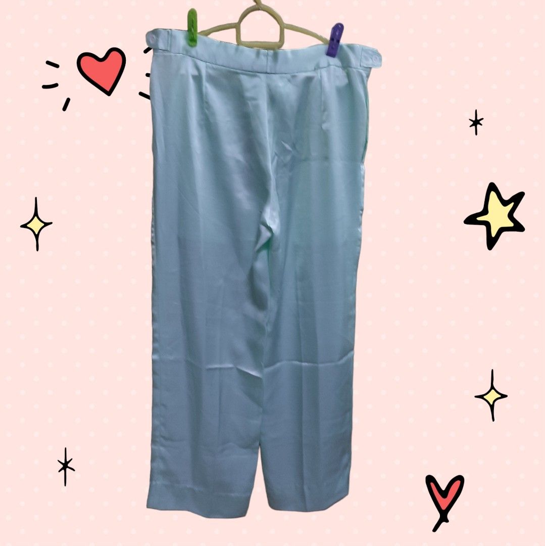 Baju Melayu Satin/light mint green/ XL size / dada 48/ baju raya, Men's ...