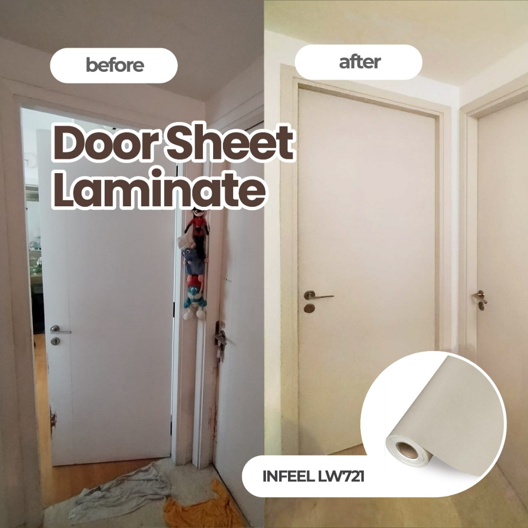 Bedroom Door Laminate / Door Wrapping / Kitchen Cabinet Laminate ...