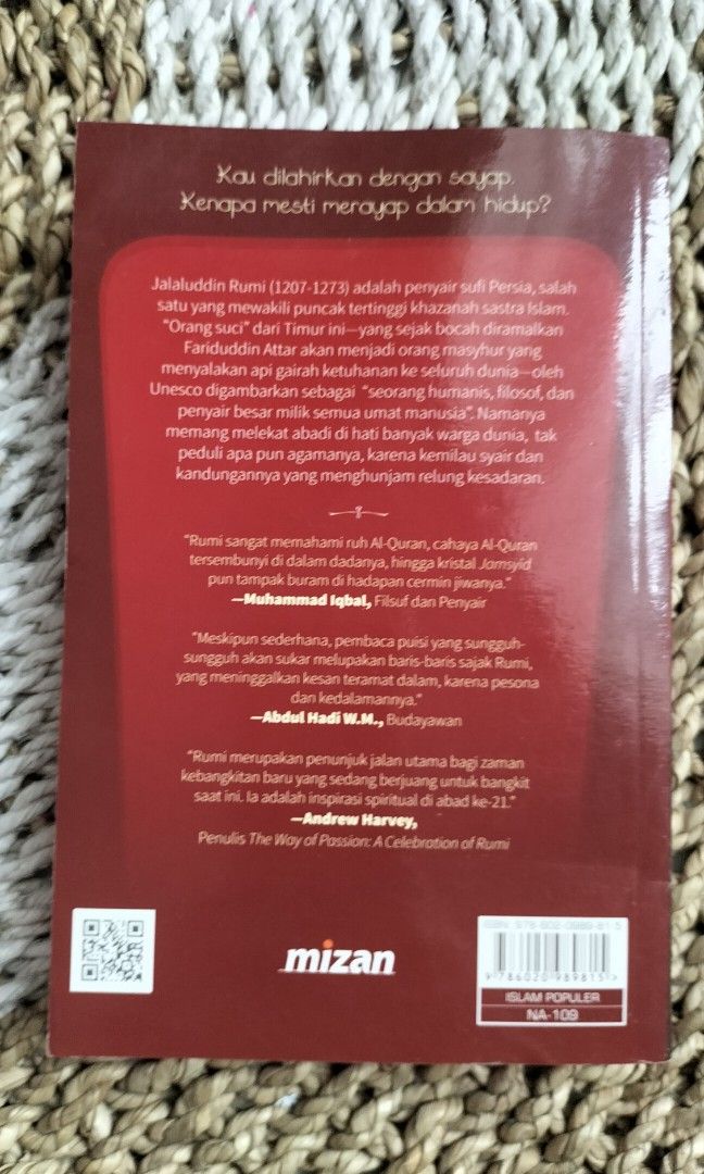 Belajar Hidup dari Rumi, Buku & Alat Tulis, Buku di Carousell