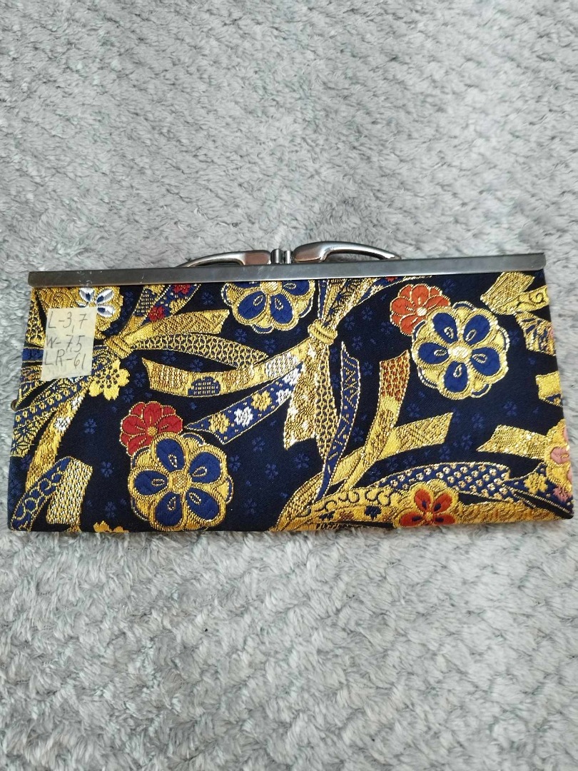 Blue Kiss Lock Long Wallet, Women's Fashion, Bags & Wallets, Wallets ...