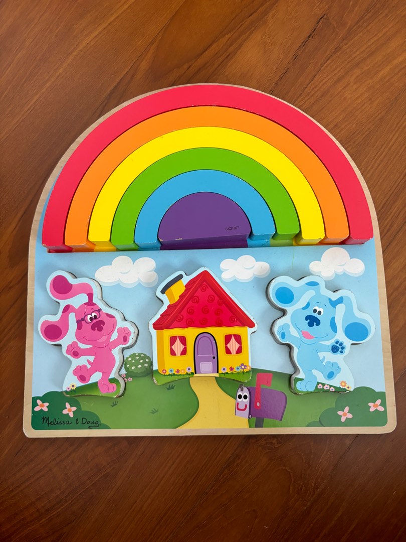 Blues Clues Rainbow Stacking Puzzle, Hobbies & Toys, Toys & Games on ...