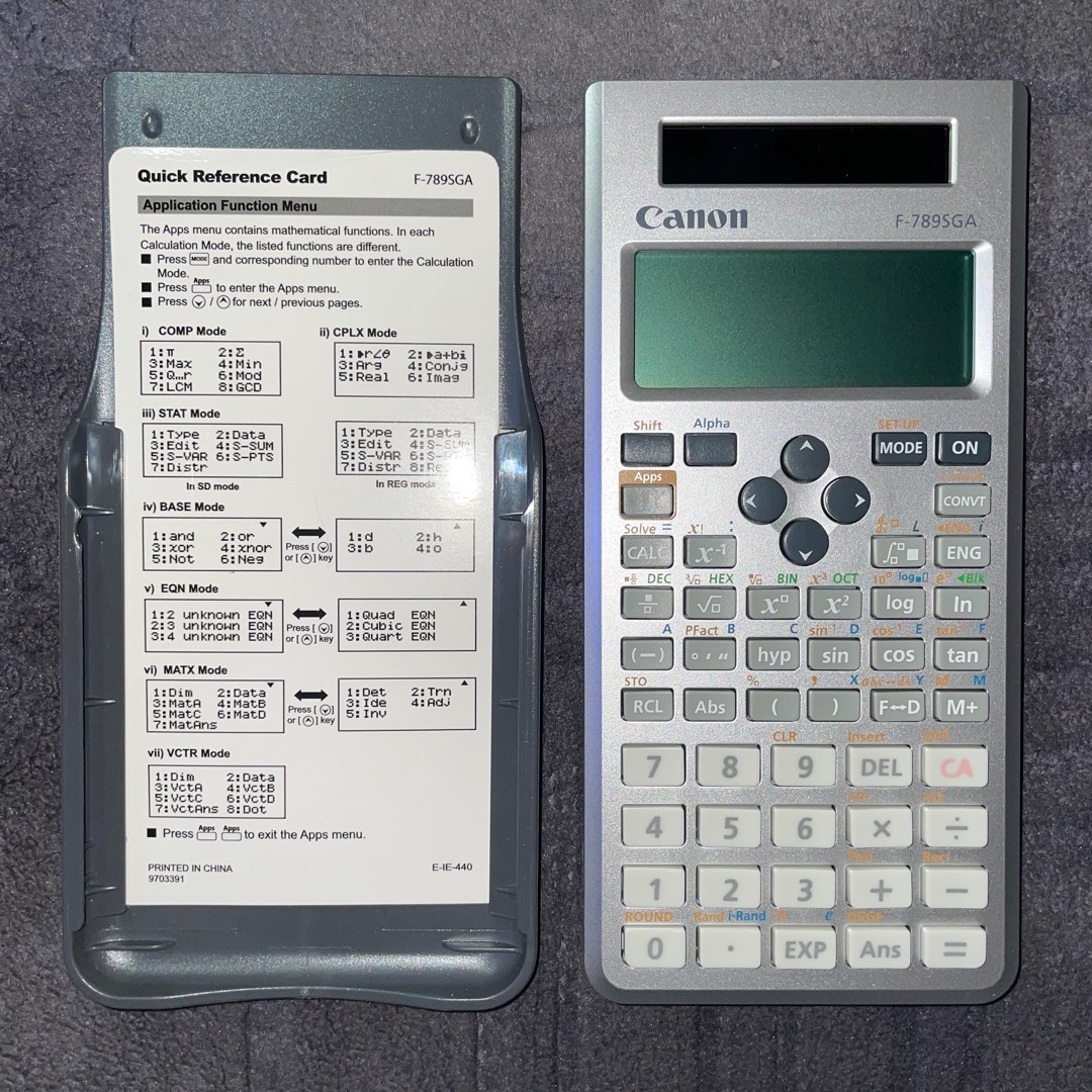 Canon F-789SGA Scientific Calculator, Mobile Phones & Gadgets, Other ... Canon F-789SGA Scientific Calculator, Mobile Phones & Gadgets, Other ...