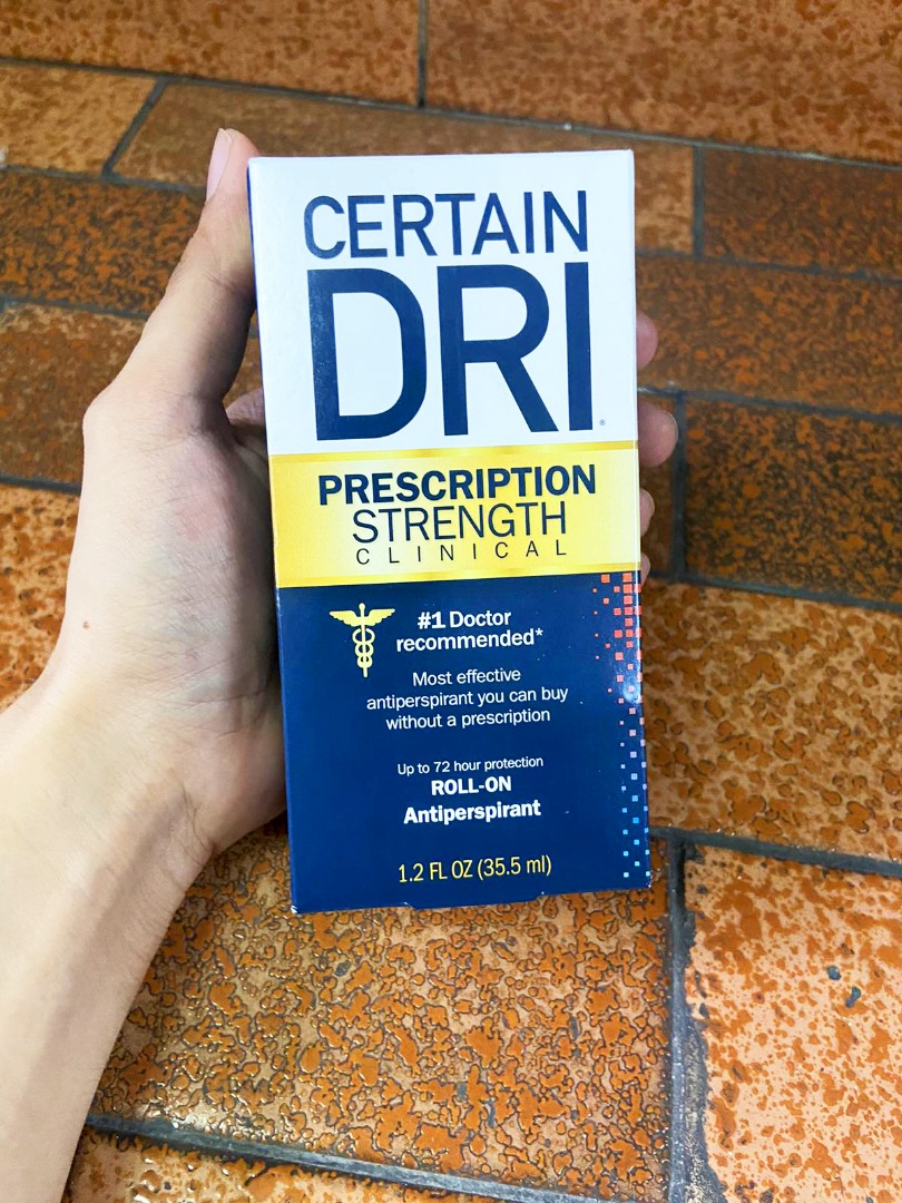 CERTAIN DRI Prescription Strength Clinical Antiperspirant Roll-On 1.20 ...