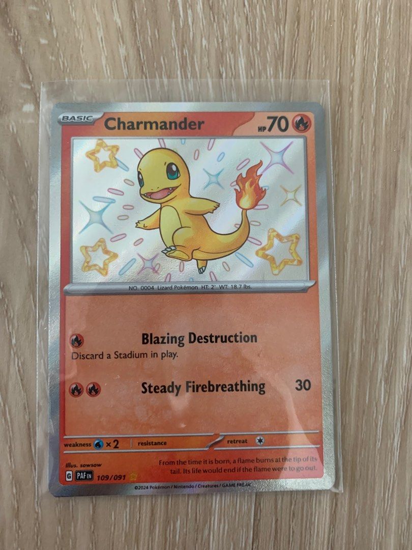 Charmander Baby shiny PAlDEAN FATES, Hobbies & Toys, Toys & Games on ...