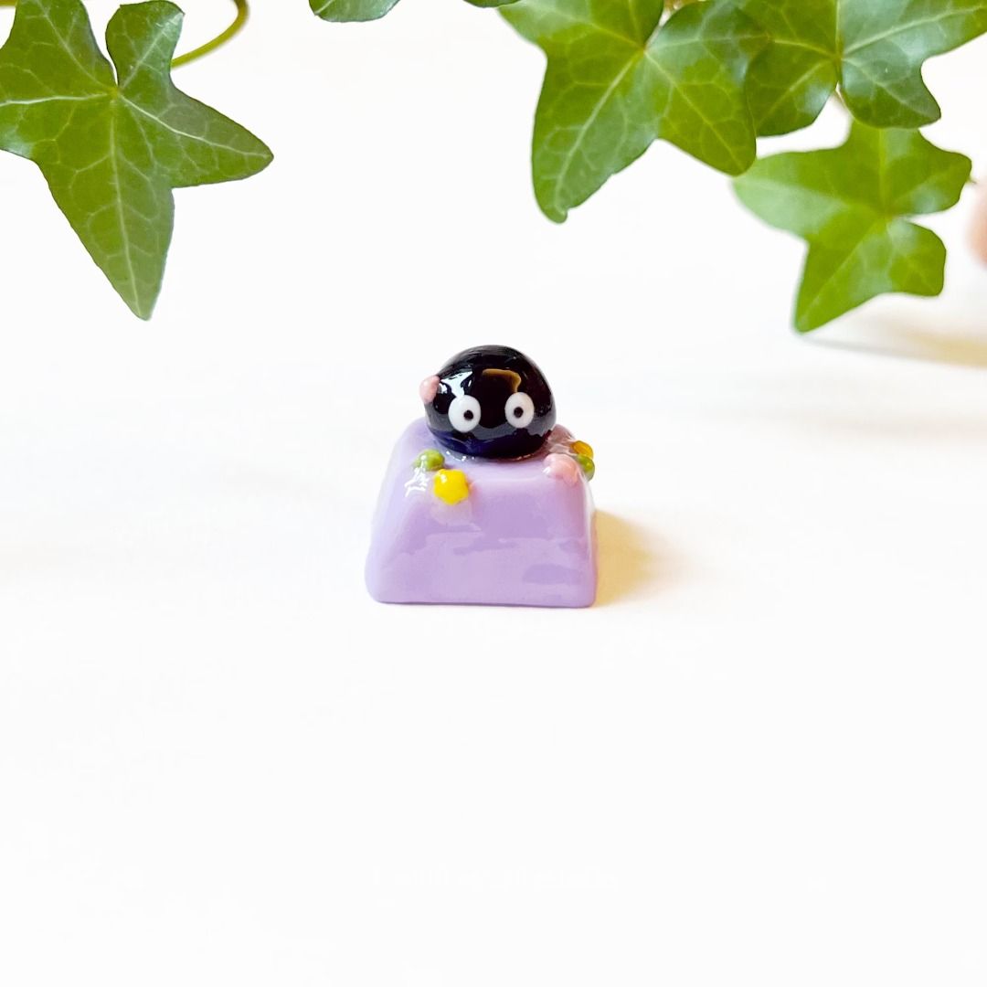 Chibi Totoro & Soot Sprite Artisan Keycap, 電腦＆科技, 電腦周邊及配件, 電腦鍵盤及相關產品 ...