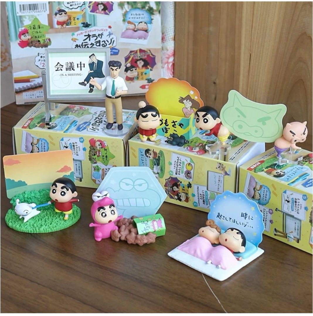 CRAYON SHIN CHAN MESSAGE STAND BLIND BOX FIGURES 6 DESIGNS (208376 ...