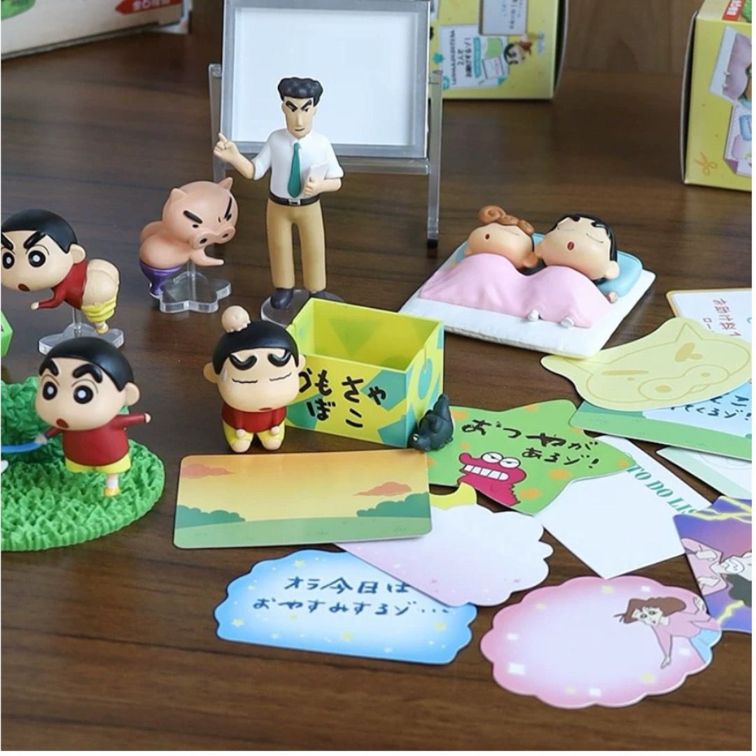 CRAYON SHIN CHAN MESSAGE STAND BLIND BOX FIGURES 6 DESIGNS (208376 ...