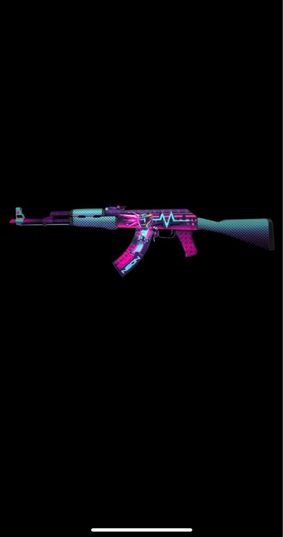 CSGO CS2 Neon Rider AK-47 (MW), Video Gaming, Gaming Accessories, In ...