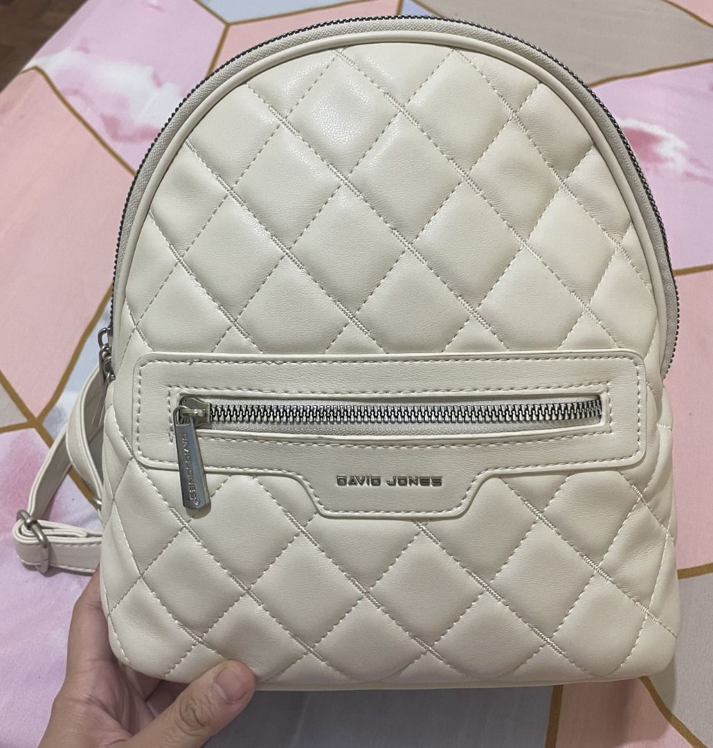 David Jones Ivory Bag Pack, Women's Fashion, Bags & Wallets, Backpacks ...