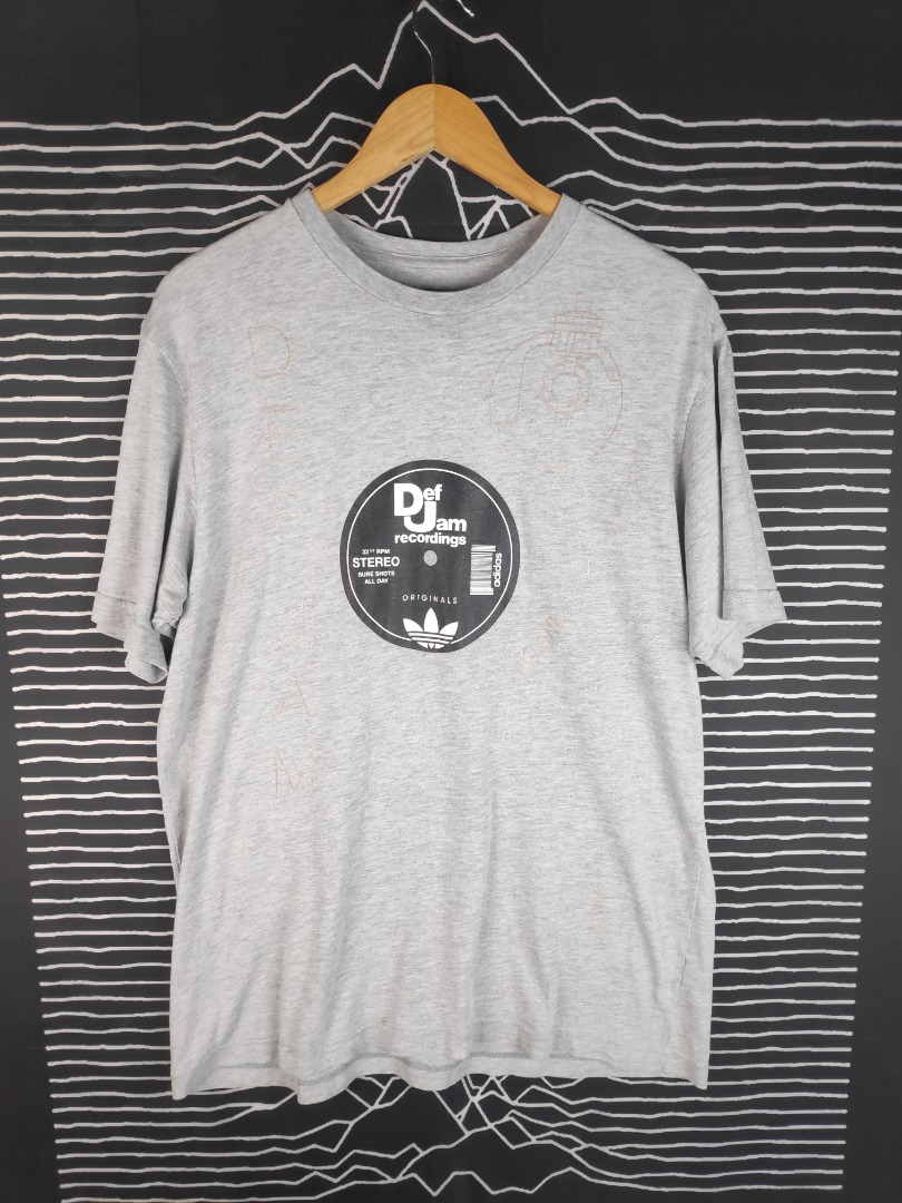 DEF JAM Records x Adidas Turntable Logo Rap Tee, Men's Fashion, Tops ...