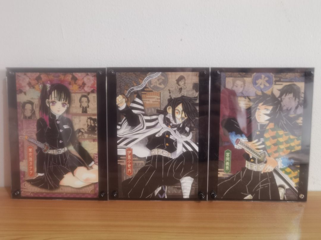 Demon Slayer Post Cards w/ Acrylic Holders Set, Hobbies & Toys ...