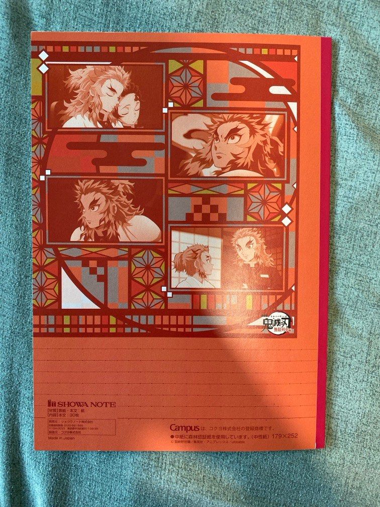 Demon Slayer Rengoku Notebook, Hobbies & Toys, Stationery & Craft ...