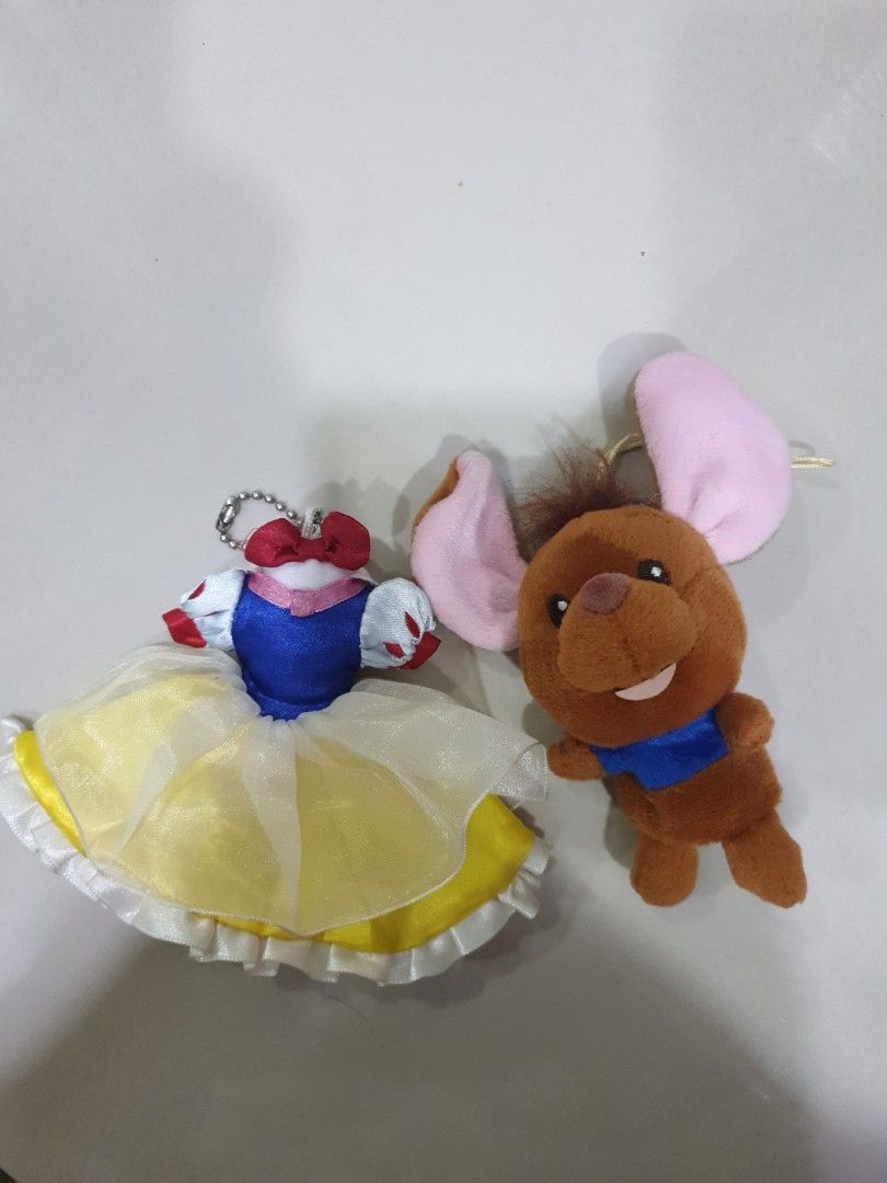 Disney Cinderella's dress strap and mouse finger puppet, Hobbies & Toys ...