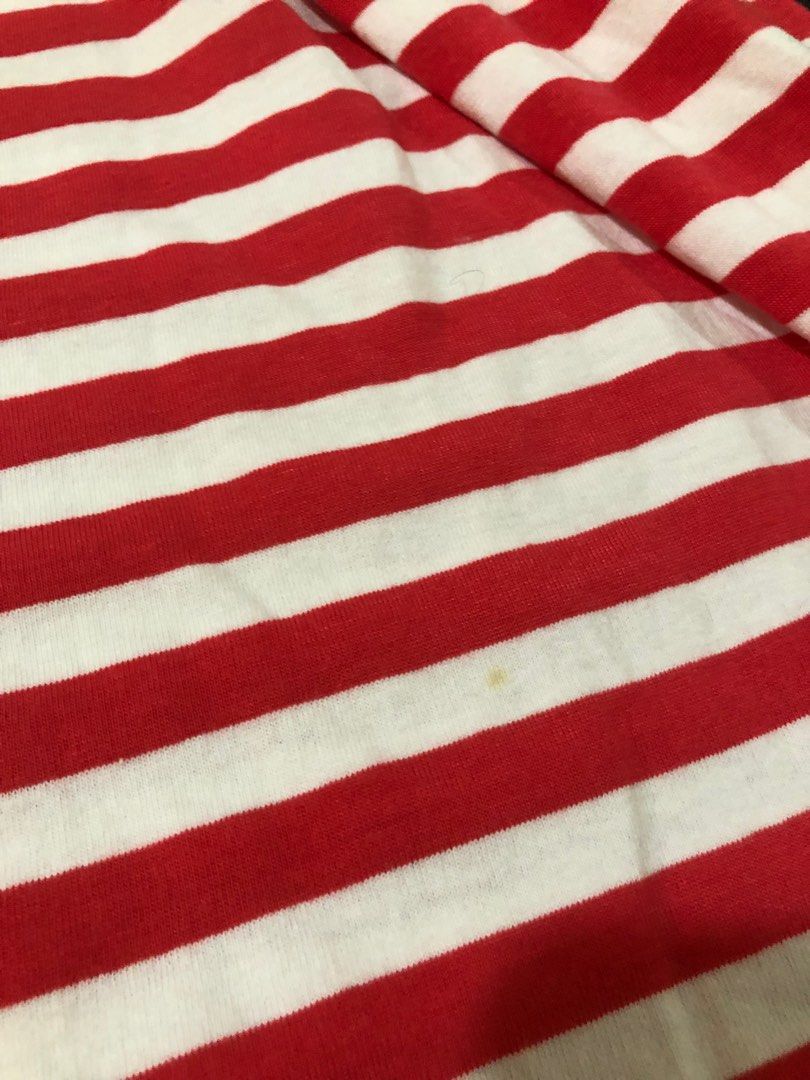dress garis garis merah putih, Fesyen Wanita, Muslim Fashion, Gaun di ...