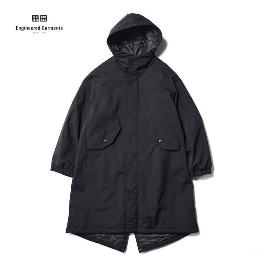 Engineered Garments x UNIQLO PUFFTECH HOODED COAT HEATTECH, Men's ...