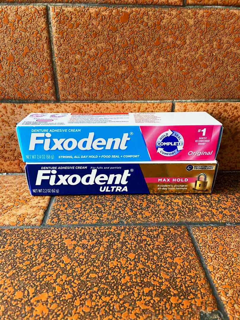Fixodent Complete Original Denture Adhesive Cream 2.4oz / 68g, Beauty ...